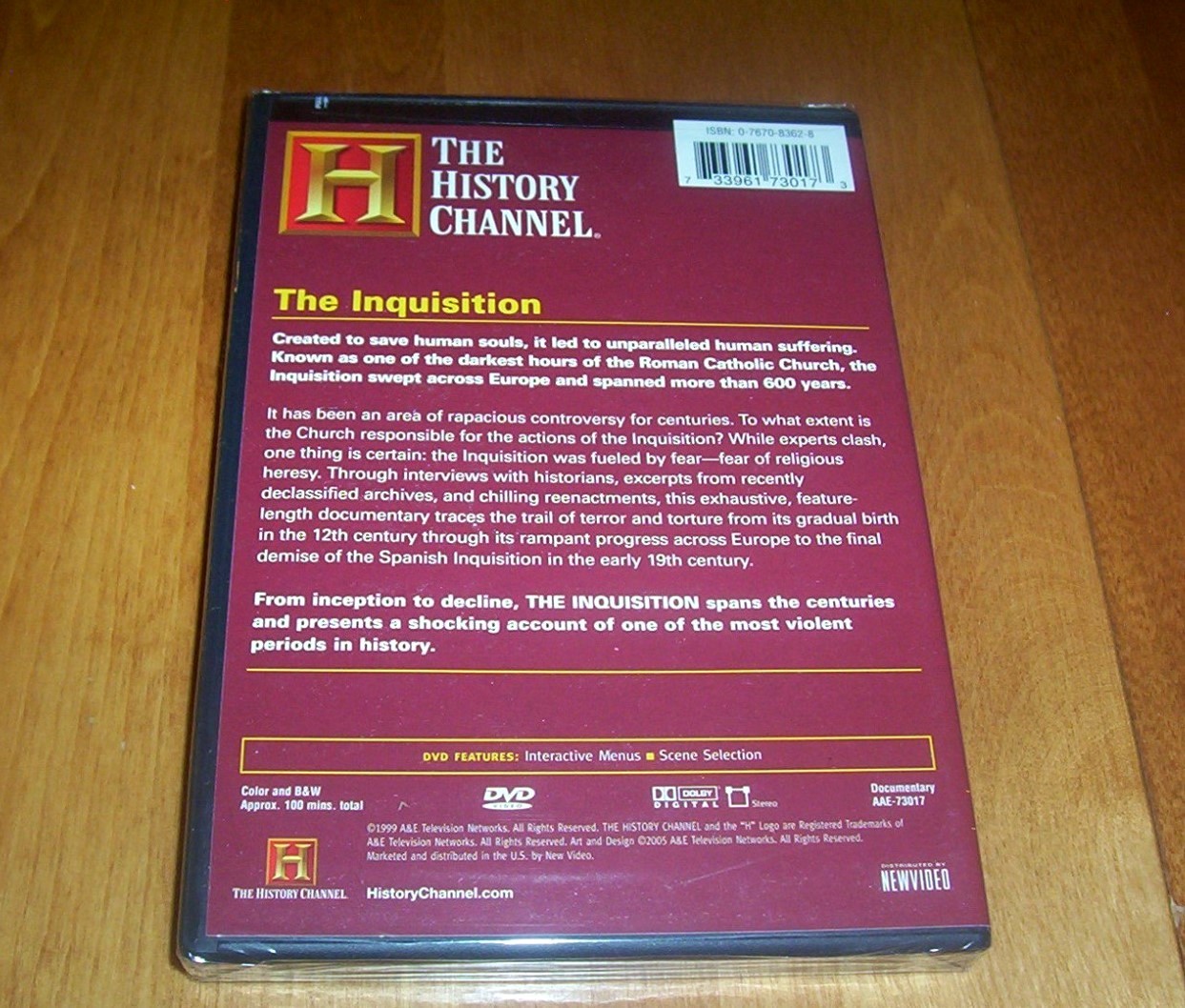 THE INQUISITION History's Mysteries HISTORY CHANNEL Europe Torture DVD ...