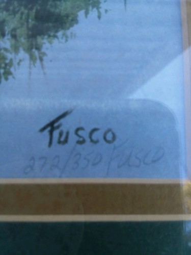 Signed Artist Don Fusco Art Numbered Lithograph Watermill 272/350 Print ...