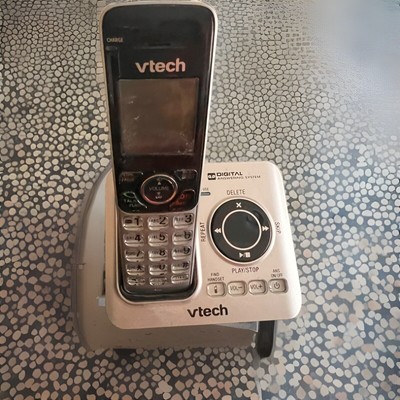 VTech Cordless Phone W/Answering System Black Gray | eBay