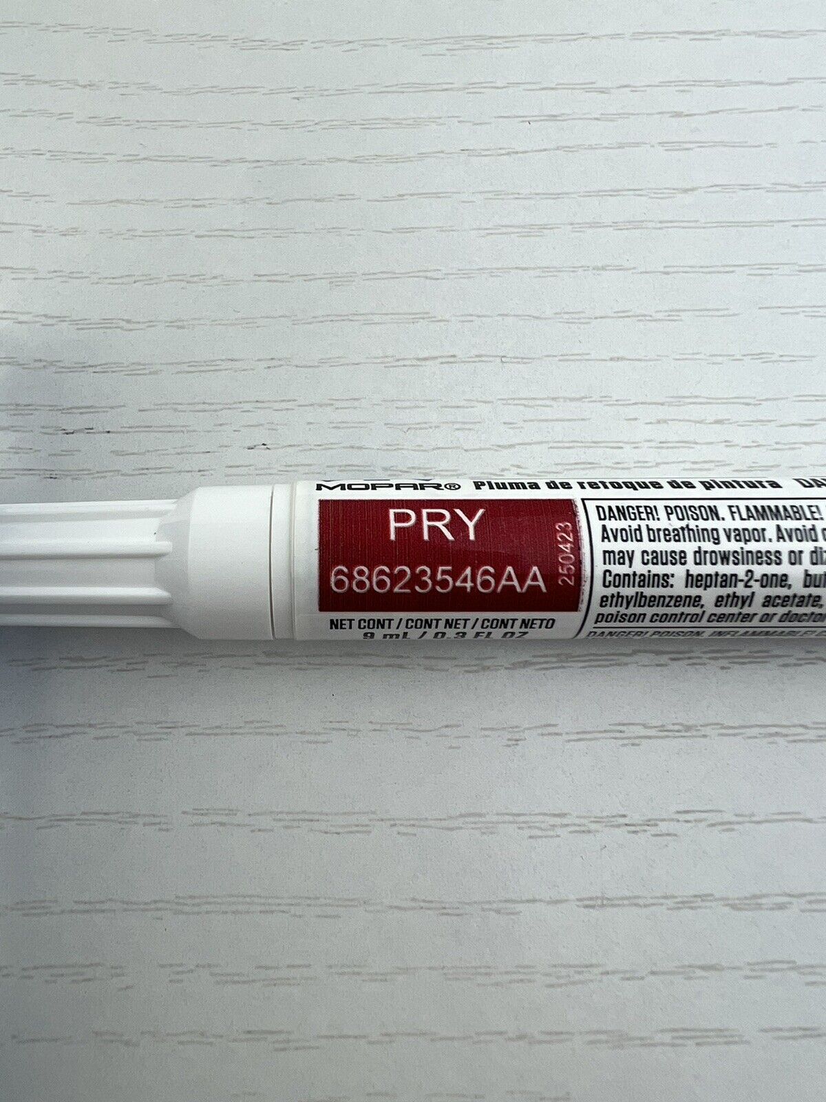 JEEP DODGE CHRYSLER PRY REDLINE TOUCH UP PAINT PEN & BRUSH W/CLEAR COAT ...