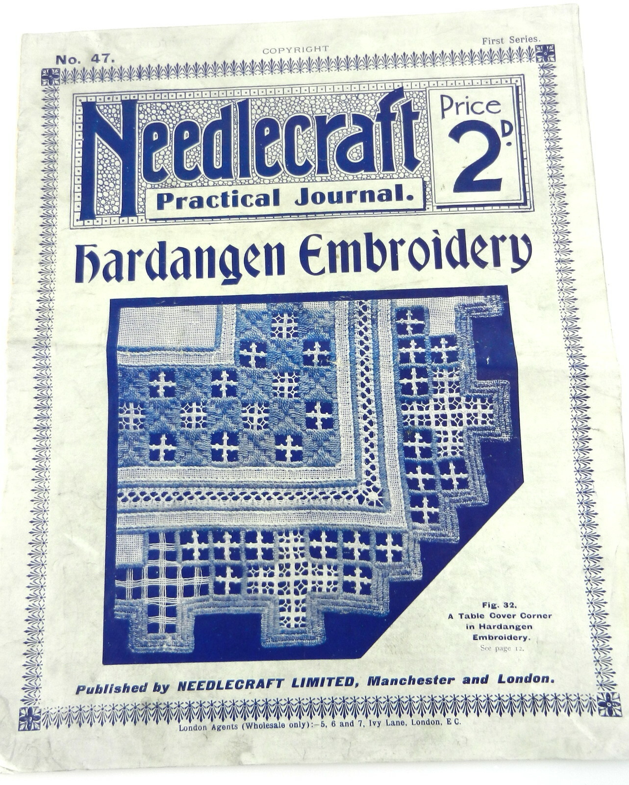 Home Handicraft Book 1941+ Needlecraft Journal Hardanger Crafts Sewing ...