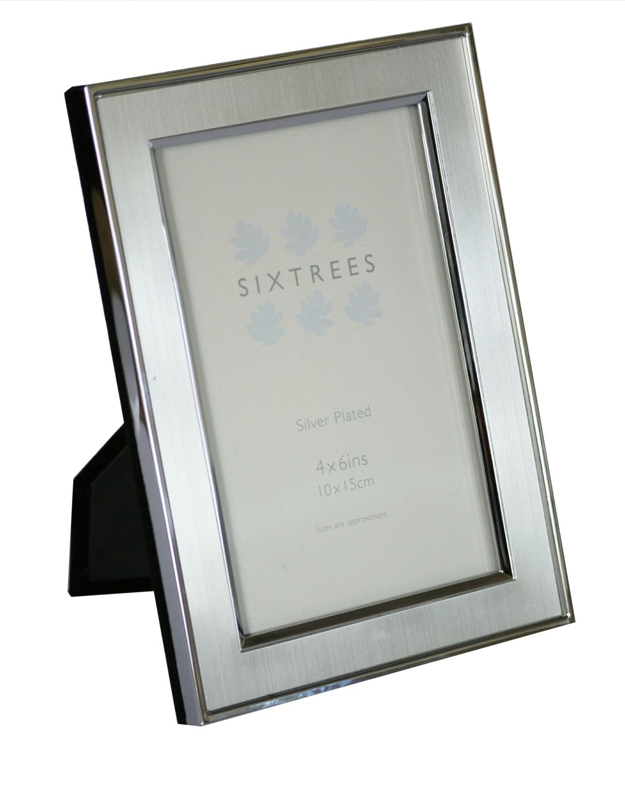 Polished Silver and Pewter inlay Photo Frames 4 sizes Abbey by Sixtrees ...
