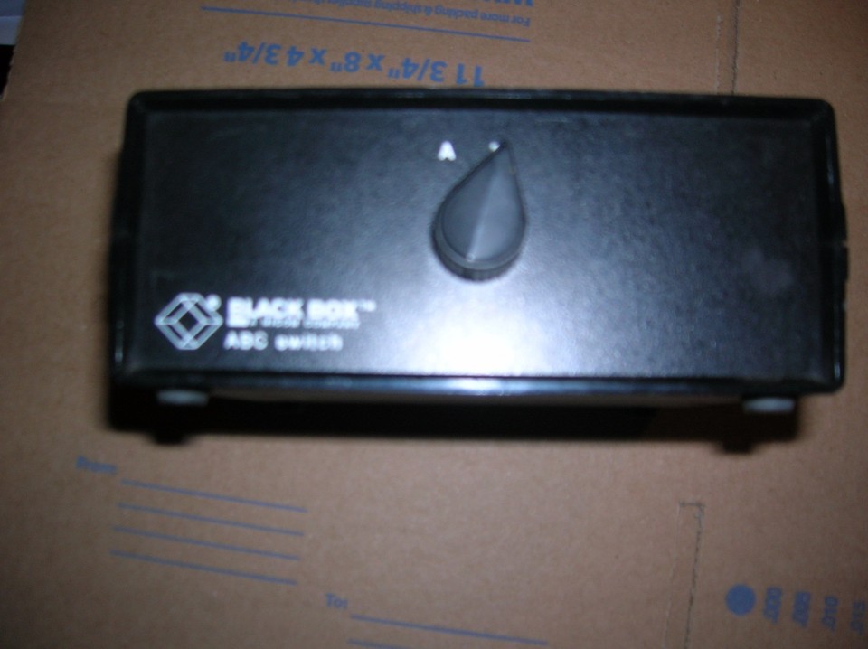 Black Box ABC Switch 2-to1 Model SW010B-MMF | eBay