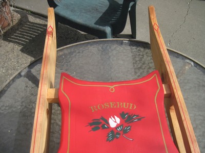 Rosebud Sled Replica