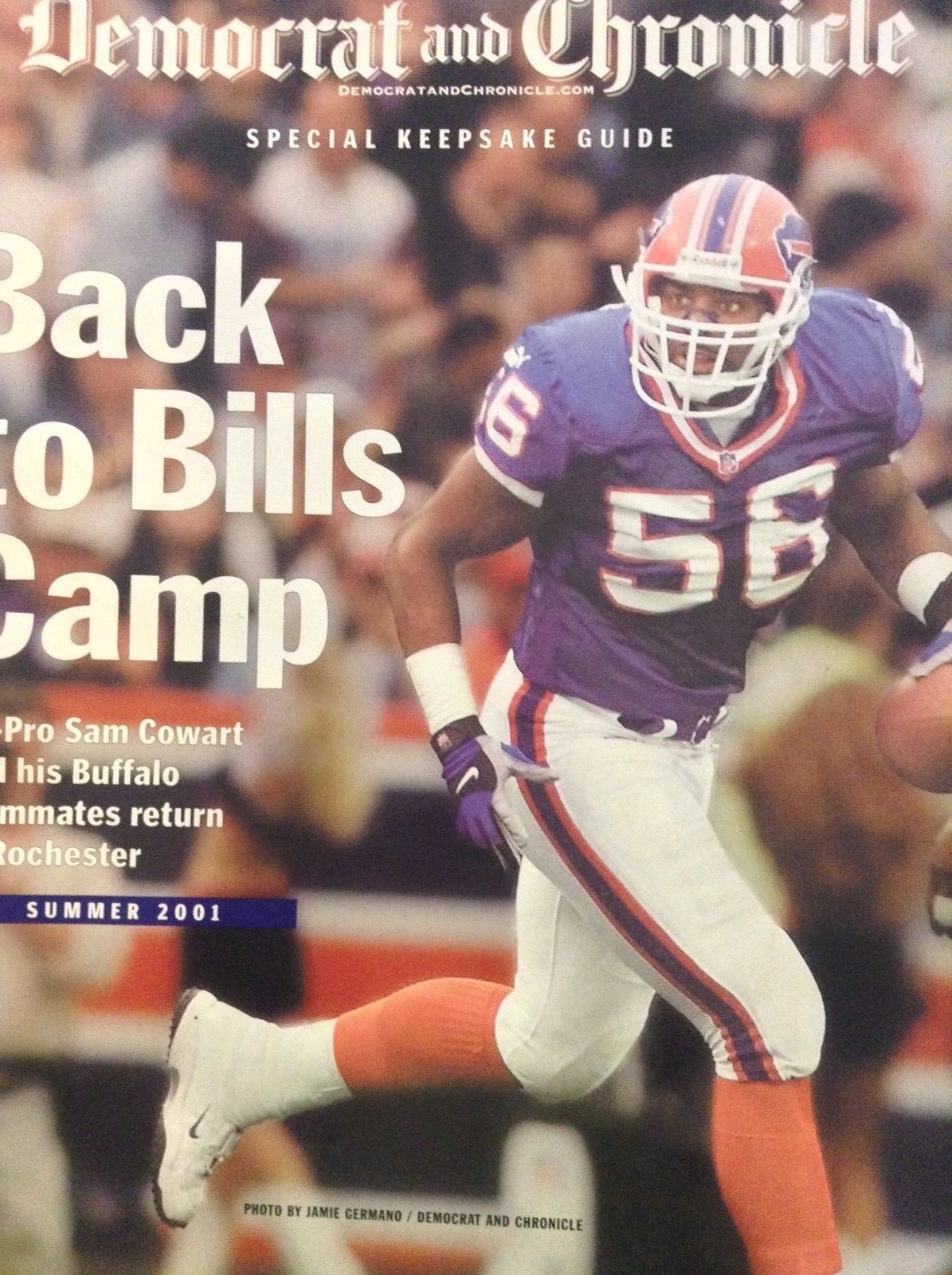 Buffalo Bills Training Camp Magazine Sam Cowart Summer 2001 111218nonrh ...