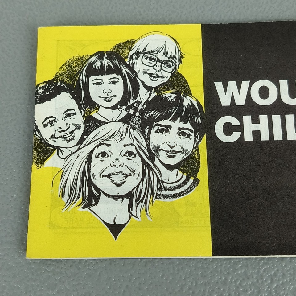 Vintage 1983 Jack T Chick Publications Wounded Children Printed in USA ...
