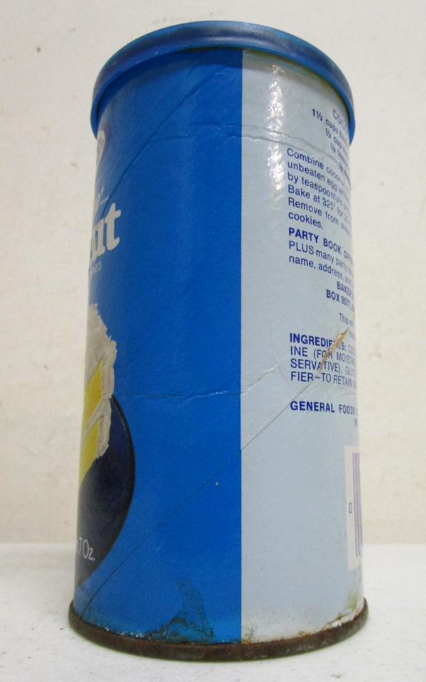 VTG 1970s NOS GENERAL FOODS BAKER'S ANGEL FLAKE COCONUT CAN GROCERY ...