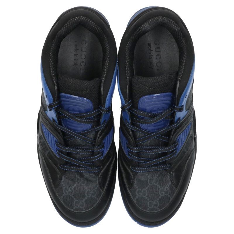 GUCCI Size 8 724004 Low cut Sneakers (Black Blue) 700152 BS99 Men s ...
