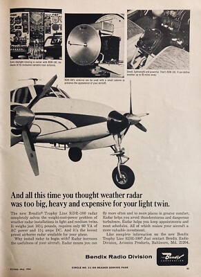 1966 AD.(N9)~BENDIX CO. RADIO DIVISION, BALTIMORE, MD. TROPHY LINE ...