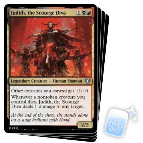 JUDITH, THE SCOURGE DIVA X4 Commander Masters Magic MTG MINT CARD | eBay