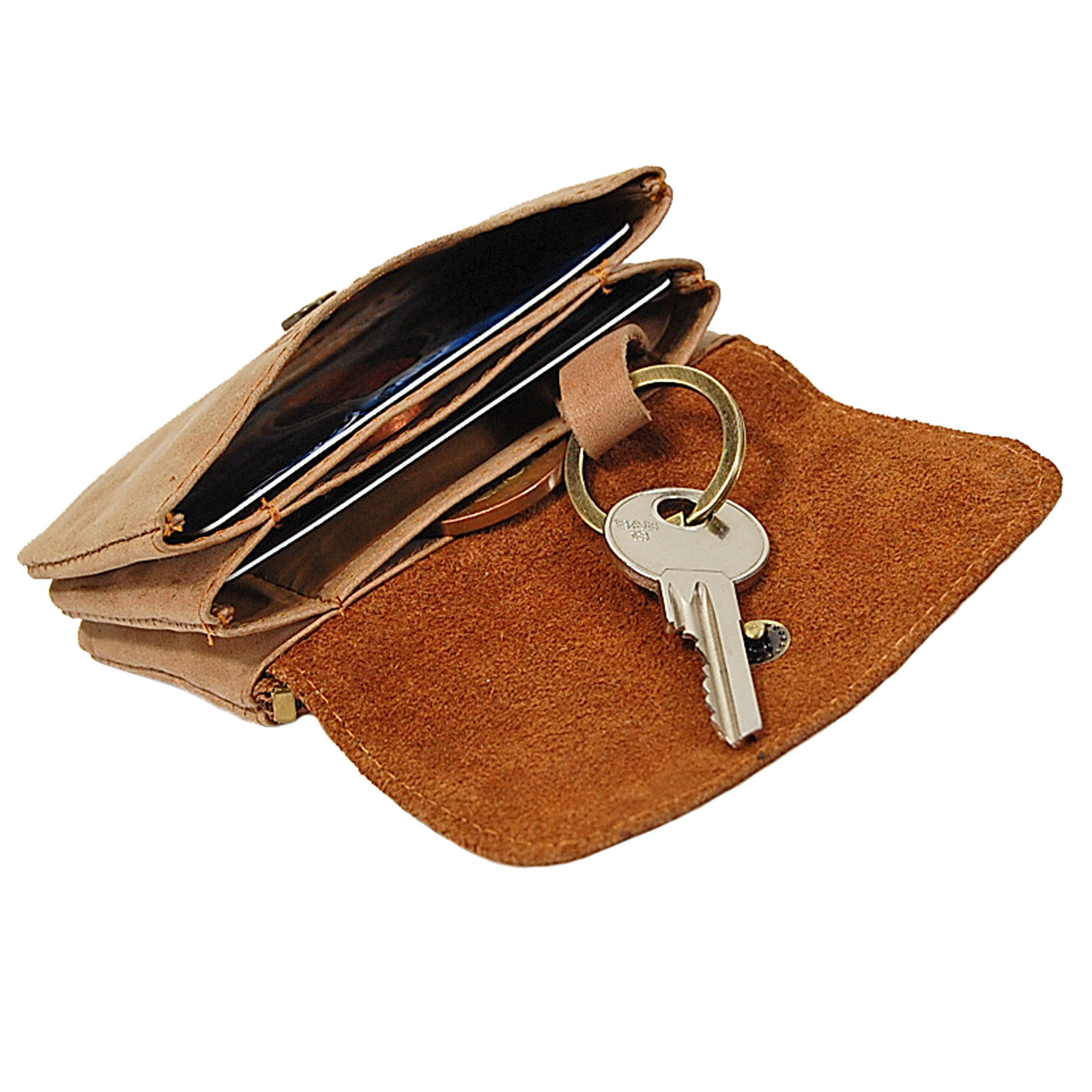 kleine Herren Gürtelbörse Geldbörse Leder Portemonnaie Geldbeutel für ...