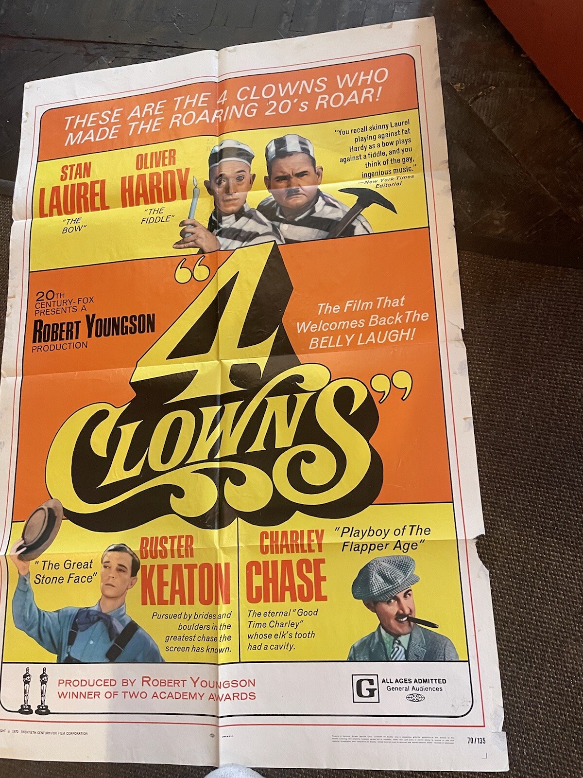4 Clowns 1970 Original 1 sheet poster 27x41 | eBay