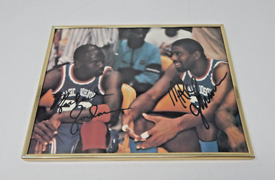 Michael Jordan Magic Johnson Autographed Signed 8x10 Photo REPRINT | eBay