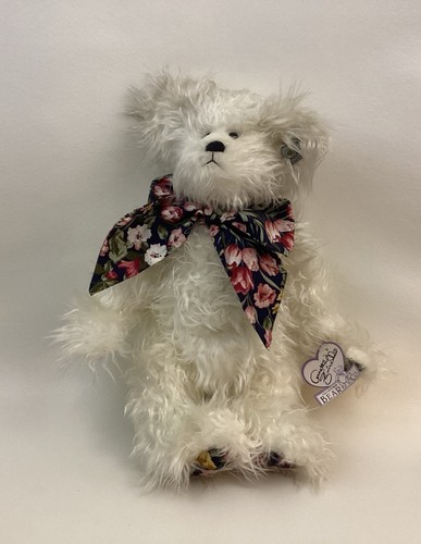 Annette Funicello Collectible Bear Co. White Bear Flowered Bow And Pads ...