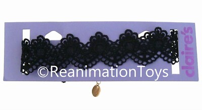 Claire's Gothic Goth Black Lace Choker Jewelry Necklace New | eBay
