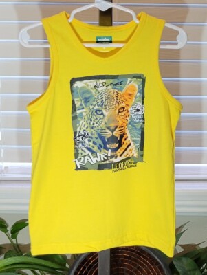 Garanimals 365Kids Boys Neon Yellow Tank Top Animal Leopard 4 4T | eBay