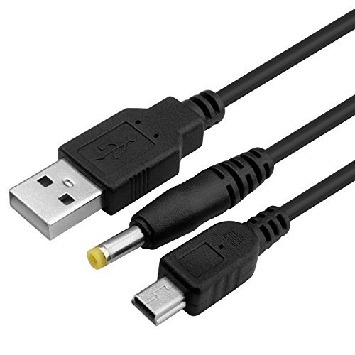 UK Retractable 2-in-1 USB Data Cable/Charging Lead for Sony PSP 1000 ...