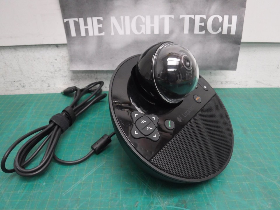 LOGITECH V-U0029 P/N 860-000395 CONFERENCE CAMERA W/ AC ADAPTER & EXT ...