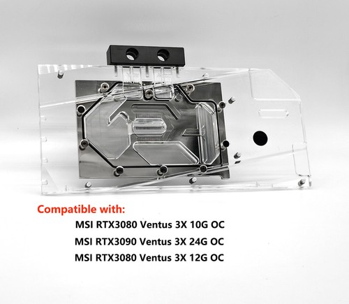 Granzon Full Coverage GPU Water Block Use For MSI RTX 3080 3090 VENTUS ...