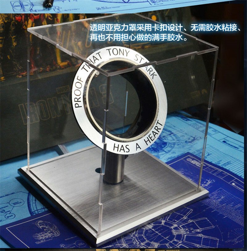 Iron Man Arc Reactor Tony Stark MK1 LED Chest Light 1:1 USB DIY Model ...