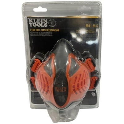 Klein Tools 60552 P100 Half-Mask Respirator with Replaceable Filters ...