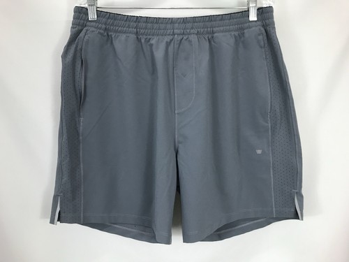 Mack Weldon Shorts Mens Large For Daily Wear Gray Drawstring Zip ...