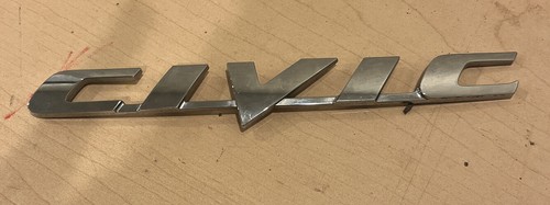 2006-2011 Honda Civic Emblem Logo Letters Badge Decal Trunk Rear Chrome ...