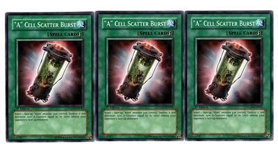 Yugioh- 3X "A" Cell Scatter Burst - Common - 1st Edition - STON-EN041 ...