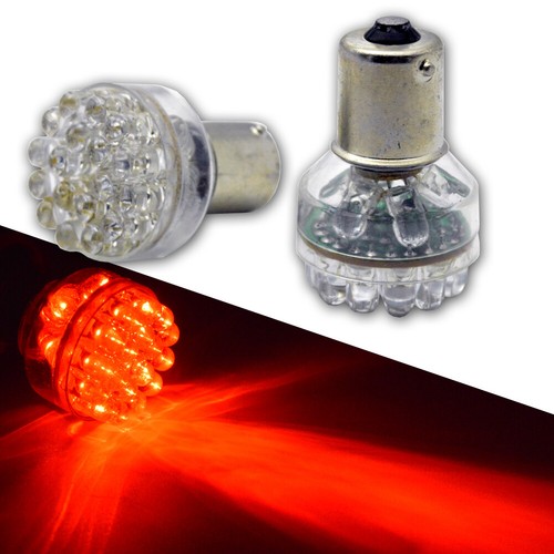 2X 24V RED LED Bulb BA15S P21W 1156 DIP Truck Trailer Car Turn Signal ...