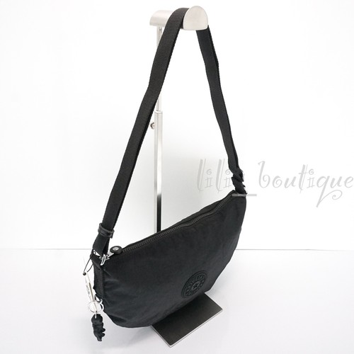 NWT Kipling KI7130 Emelia Shoulder Crossbody Bag Zipper Polyamide Black ...
