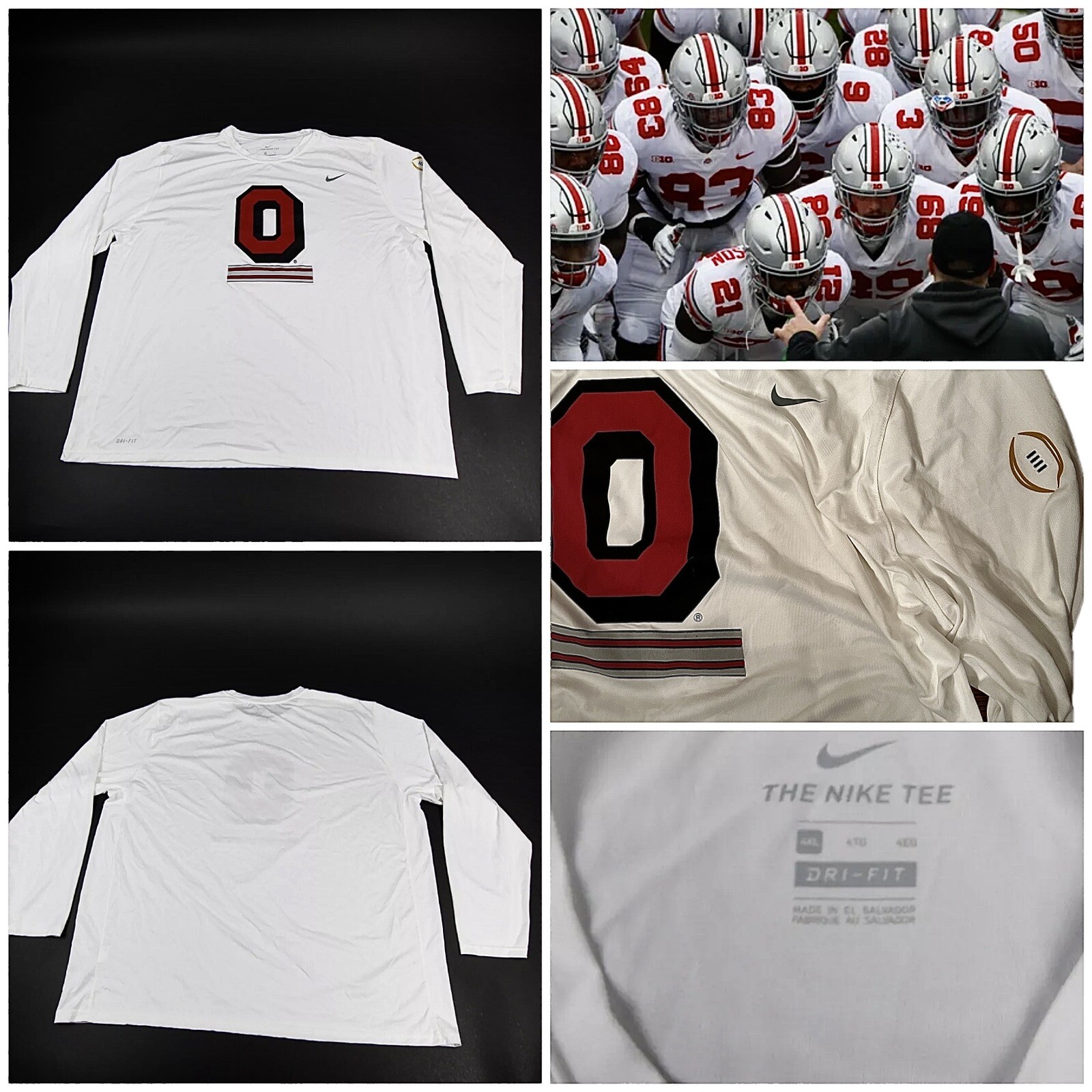 Ohio State Buckeyes Nike Team Issued Used CFP Playoff Player Shirt ...
