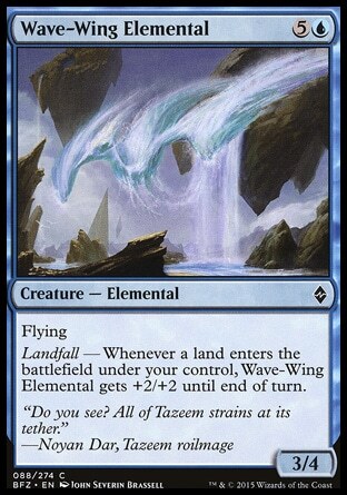 MTG Magic the Gathering Wave-Wing Elemental (88/313) Battle for ...