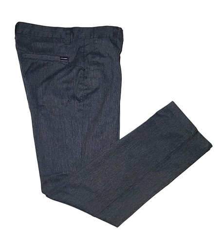 Volcom Pants Men's 38x 32 Inseam Flat Front Chinos Gray Dress Casual ...