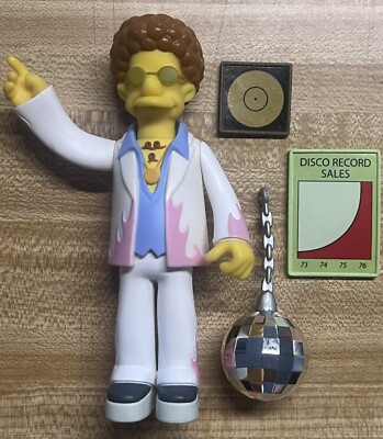 Playmates The Simpsons World Of Springfield Disco Stu complete | eBay