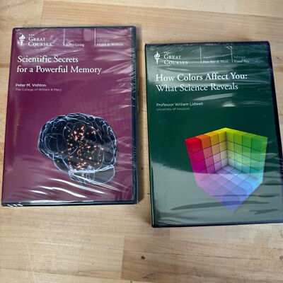 Great Courses Scientific Secrets for a Powerful Memory & How Colors ...