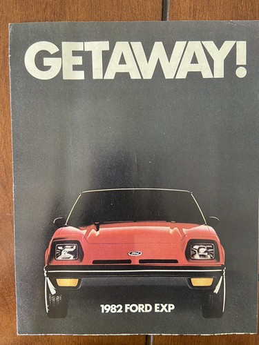 1982 Ford EXP Car Sales Brochure/ Fold Out Sheet | eBay