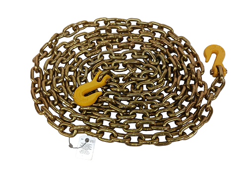 NEW ANCRA 3/8" x 20' Grade 70 Transport Chain w/ Clevis Grab Hooks ...