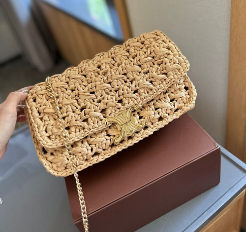 Celine Cachet Summer Hot Woven Bag Crossbody Outing Essentials | eBay