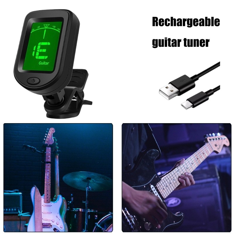 Digital Guitar Tuner with LCD Display for Guitar Bass Violin String ...