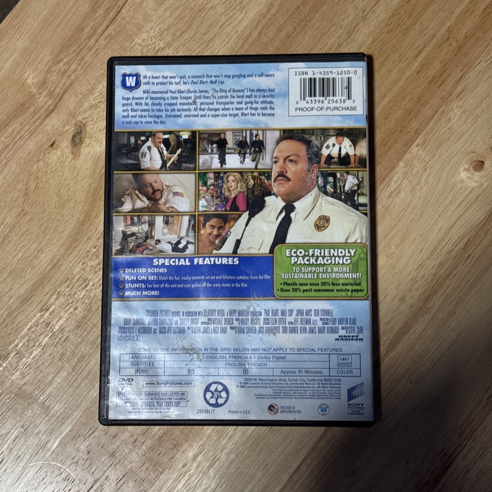 Paul Blart: Mall Cop - DVD By Kevin James - VERY GOOD ships same day | eBay