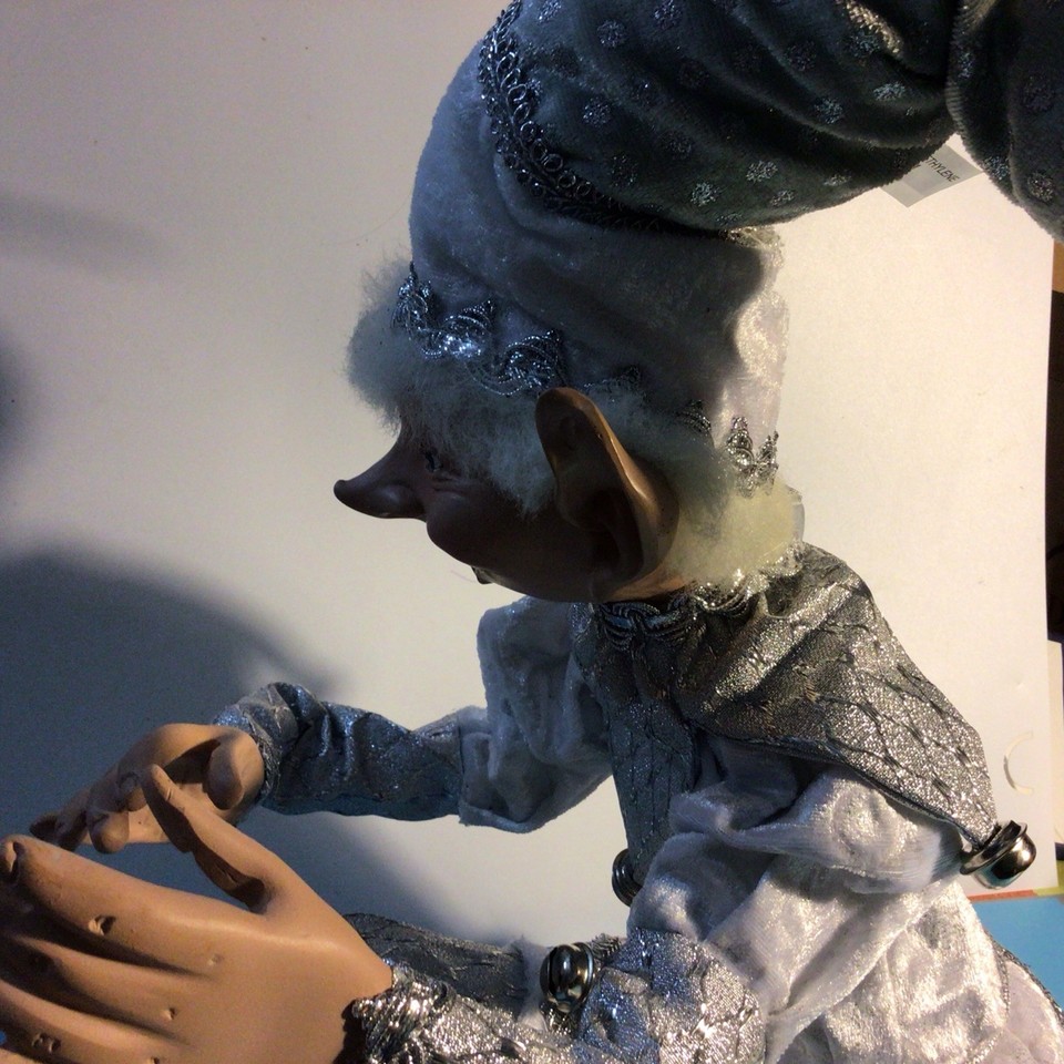 Robert Stanley 2020 Winter Blush 30” Wireframe Poseable Elf Silver ...