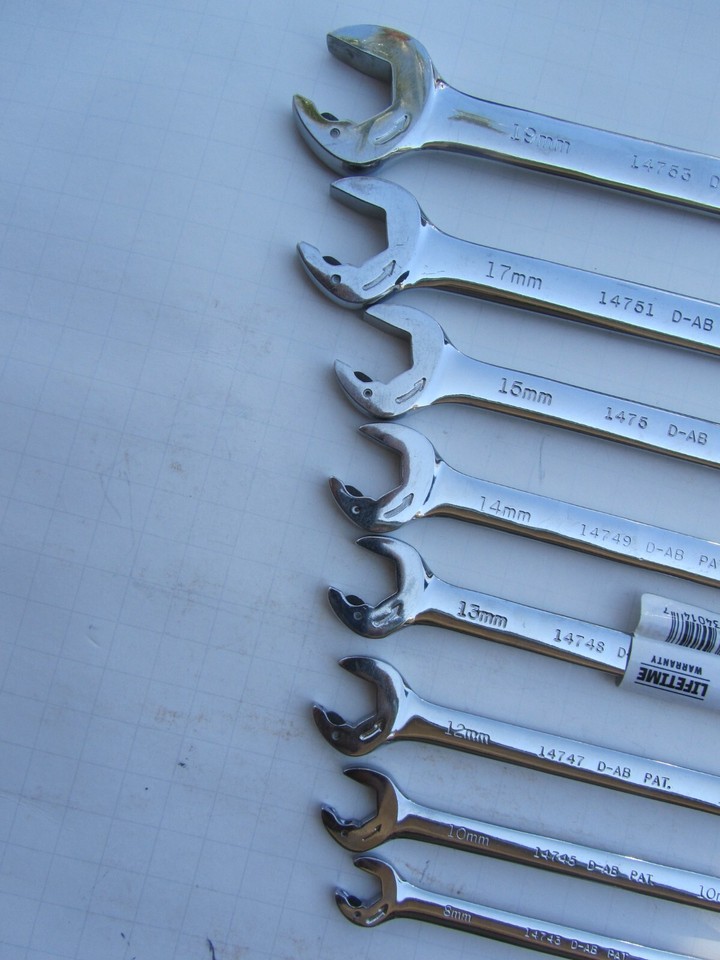 Vintage Craftsman 8Pc. Metric 12Point Ratcheting/Dual/Combo Wrench Set | eBay