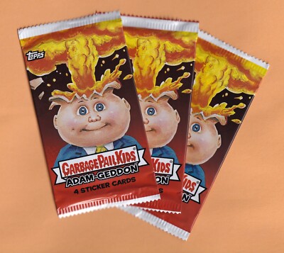 2017 TOPPS GPK GARBAGE PAIL KIDS - ADAM-GEDDON - 3 SEALED PACKS! | eBay