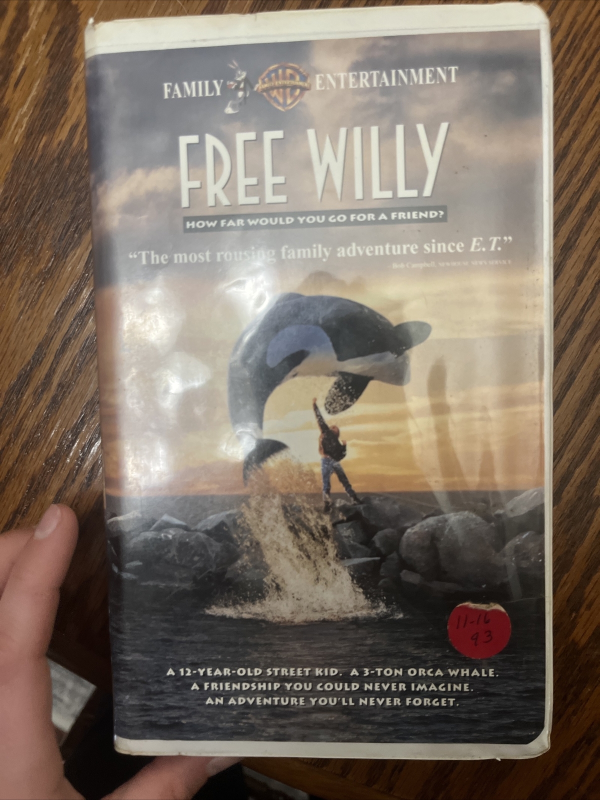 Free Willy (VHS, 1993, Clamshell) Free Willy 2 (VHS, 95) Free Willy 3 ...