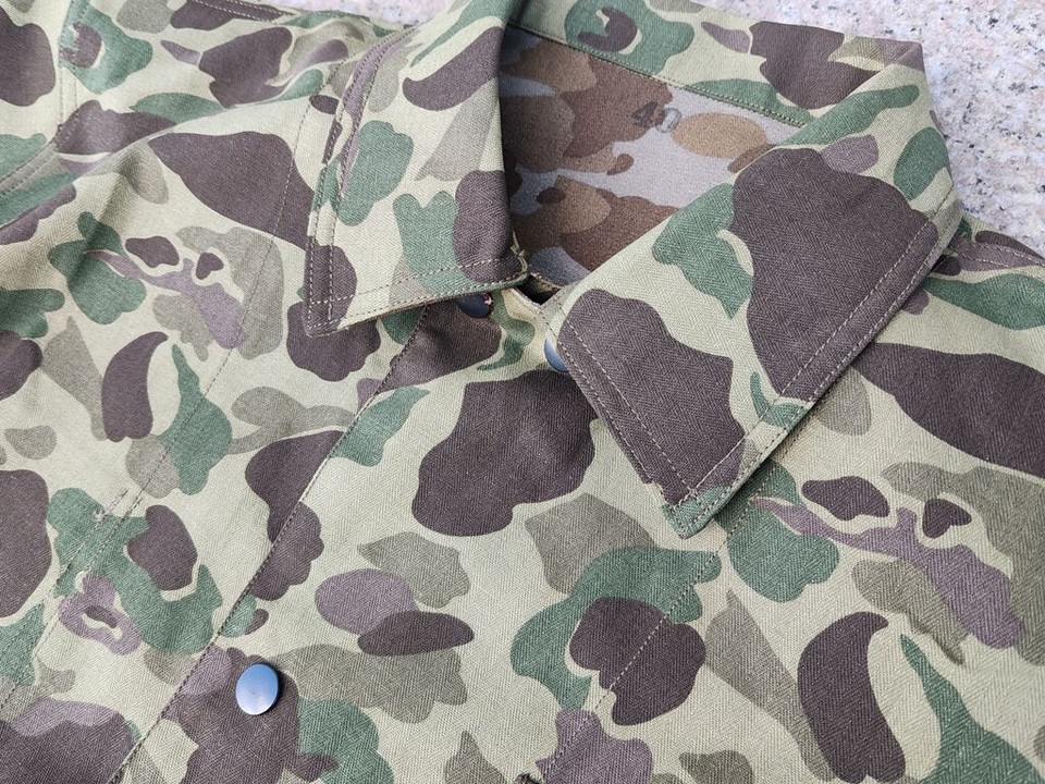 USMC P42 WW2 HBT Frogskin Camouflage Reversible Jacket TROUSERS SET ...