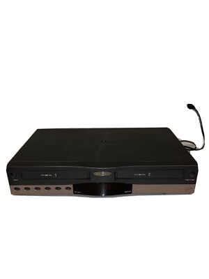 GO VIDEO Dual VHS Player Copier DDV9550 VCR Recorder Tested Works No ...