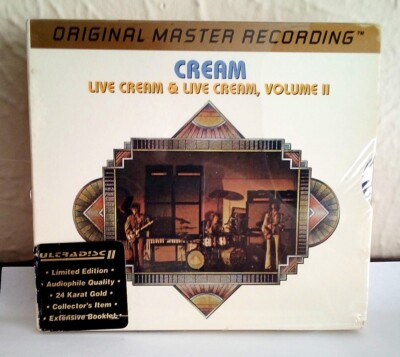 CREAM - LIVE CREAM VOL. 1 & 2 - MFSL GOLD DISC - 2XCD SET - ULTRADISC ...