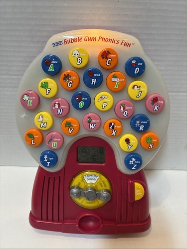 Vtg Electronic VTECH BUBBLE GUM PHONICS FUN Learning Toy 1999 Works ...