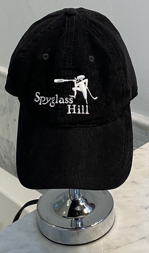 Women's SPYGLASS HILL Golf Course HAT Cap Peeble Beach BLACK WHITE ...