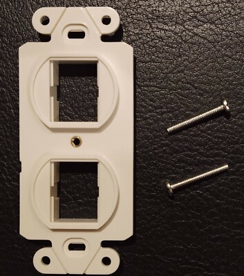 ORTRONICS OR-40800017 106 Baseplate 2/TJ Openings Color: Fog White -LOT ...